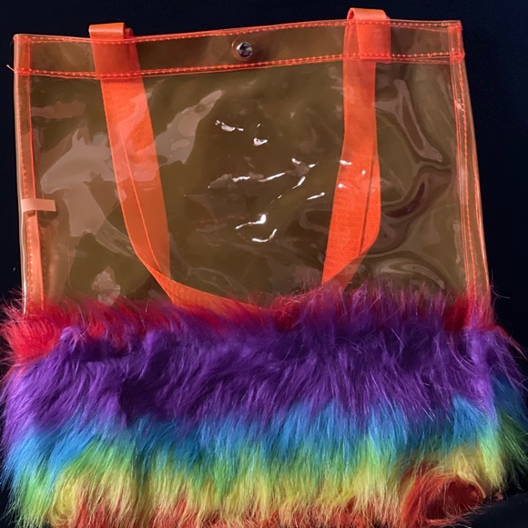 Bags | Furry Multi Color Tote | Poshmark